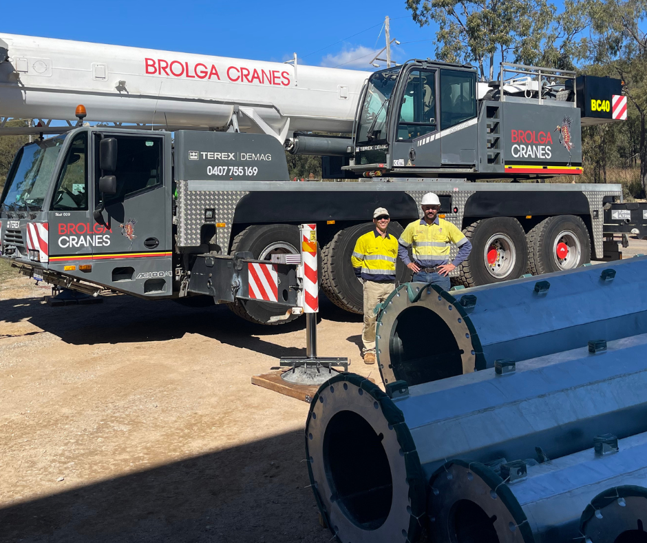 Shout out to Brolga Cranes for new tower offload - Dreamtilt