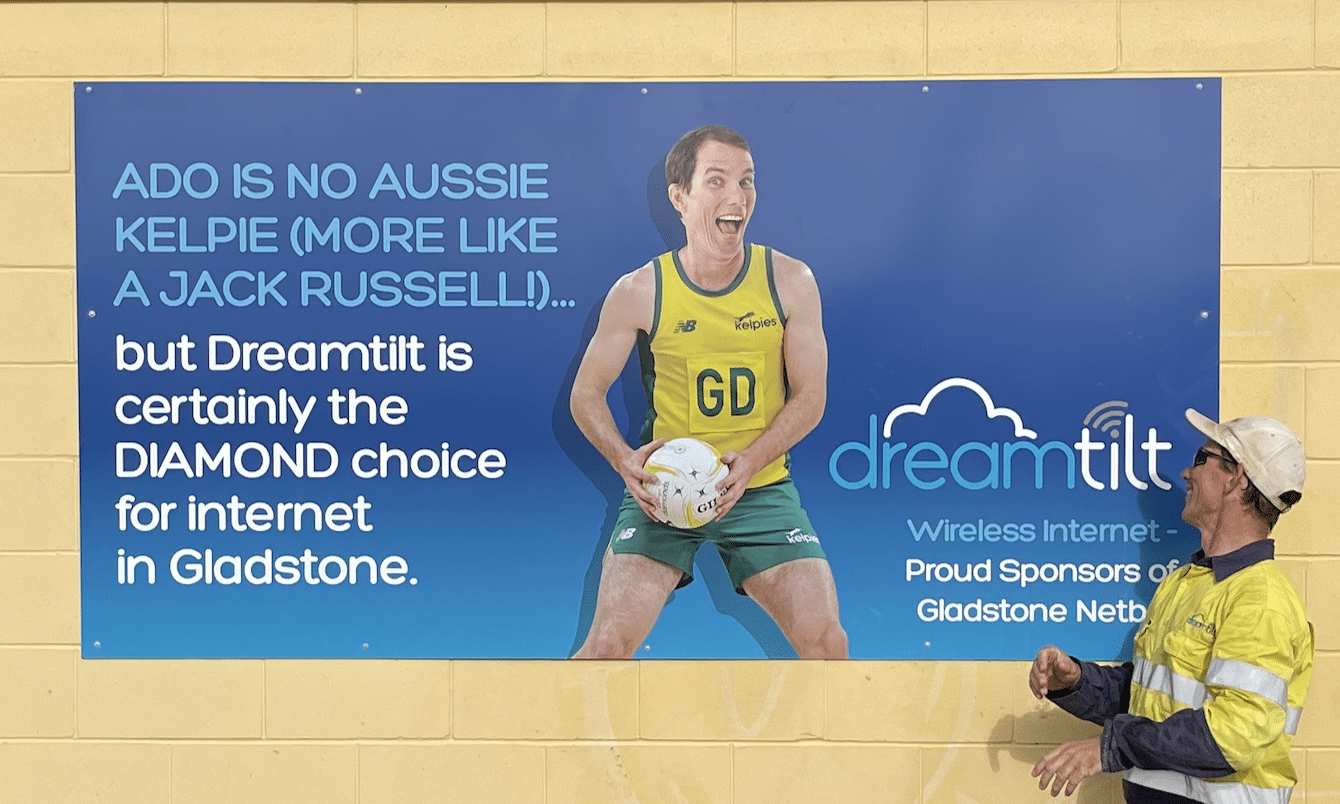 Dreamtilt sponsors Gladstone Netball Association - Dreamtilt